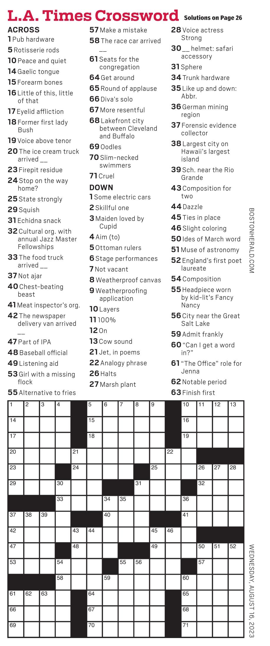 Crossword Puzzler - Puzzles