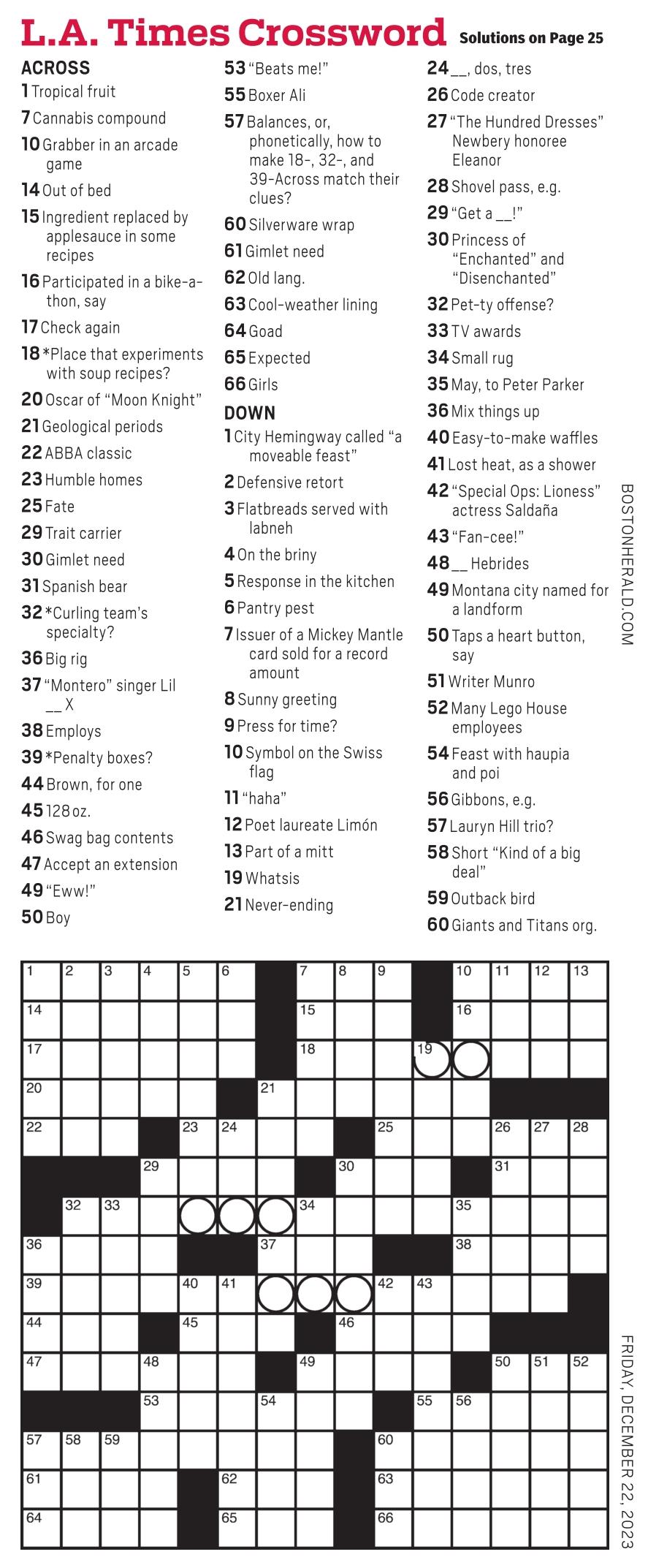 Crossword Puzzler - Puzzles