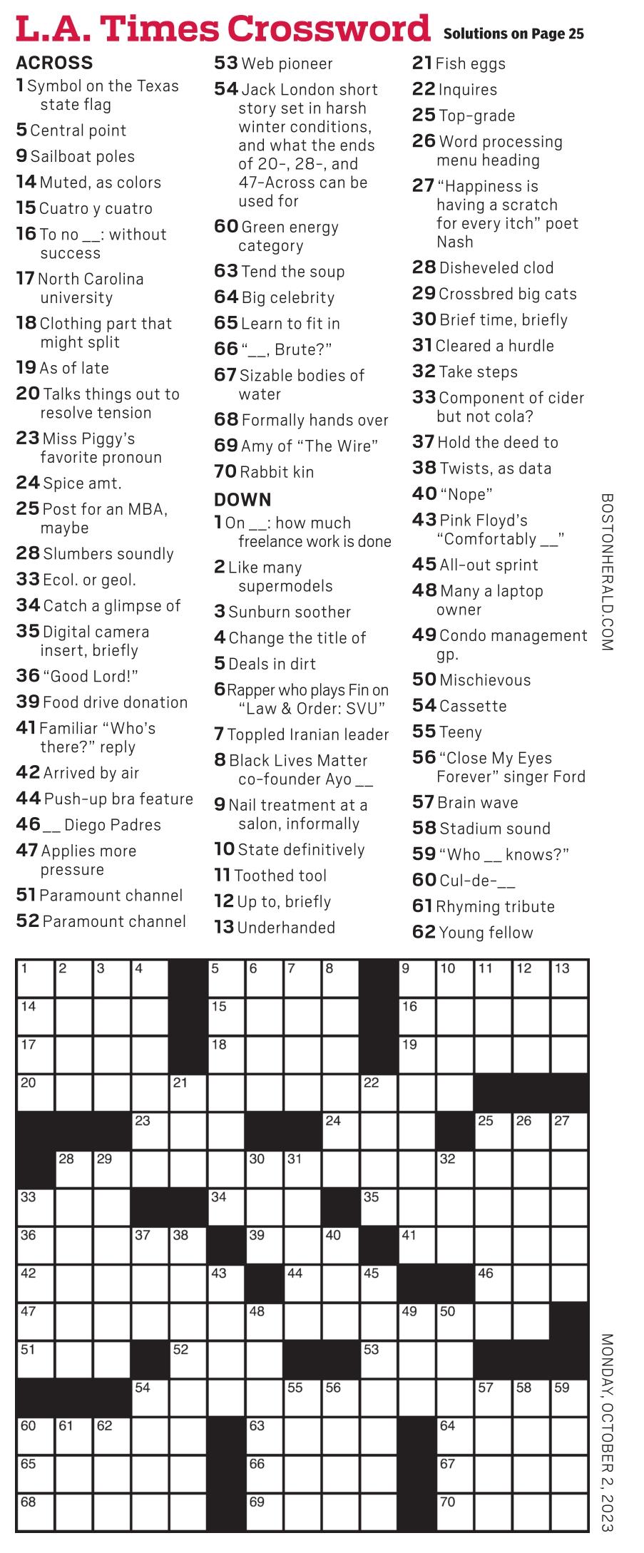 Crossword Puzzler - Puzzles