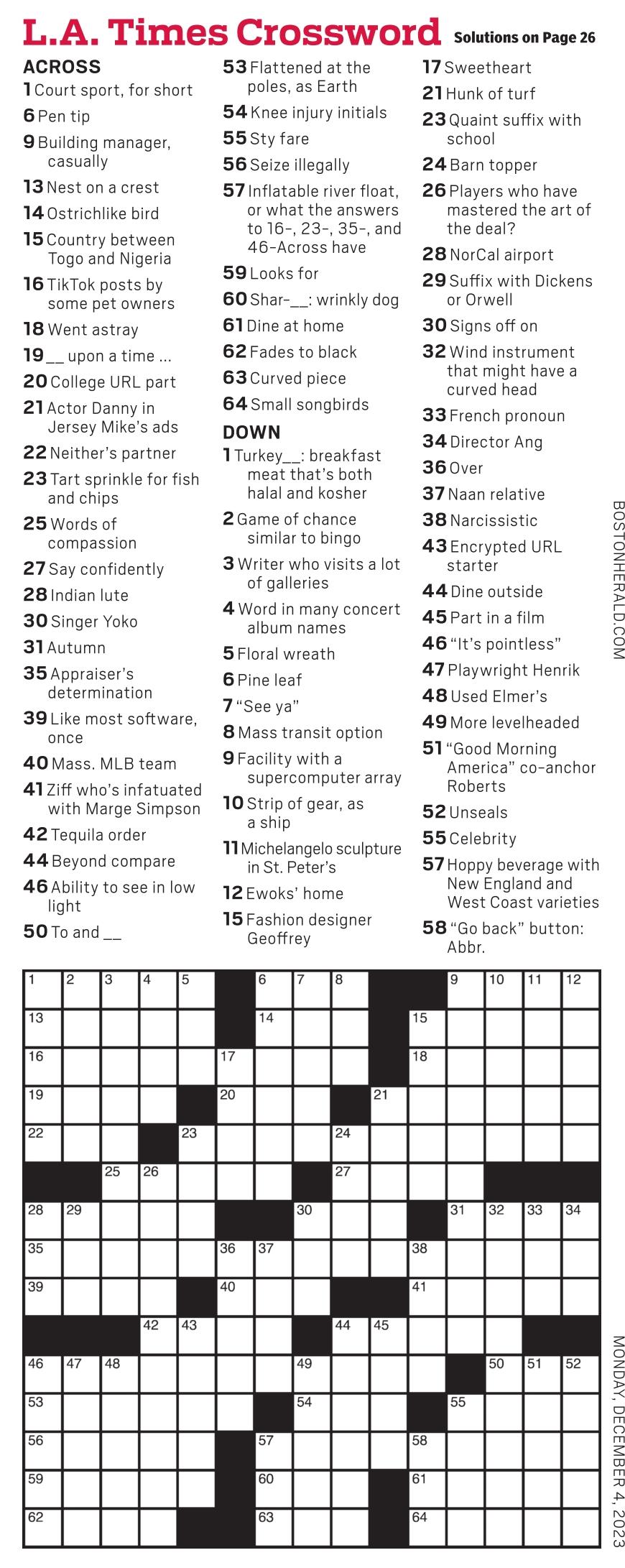 Crossword Puzzler - Puzzles