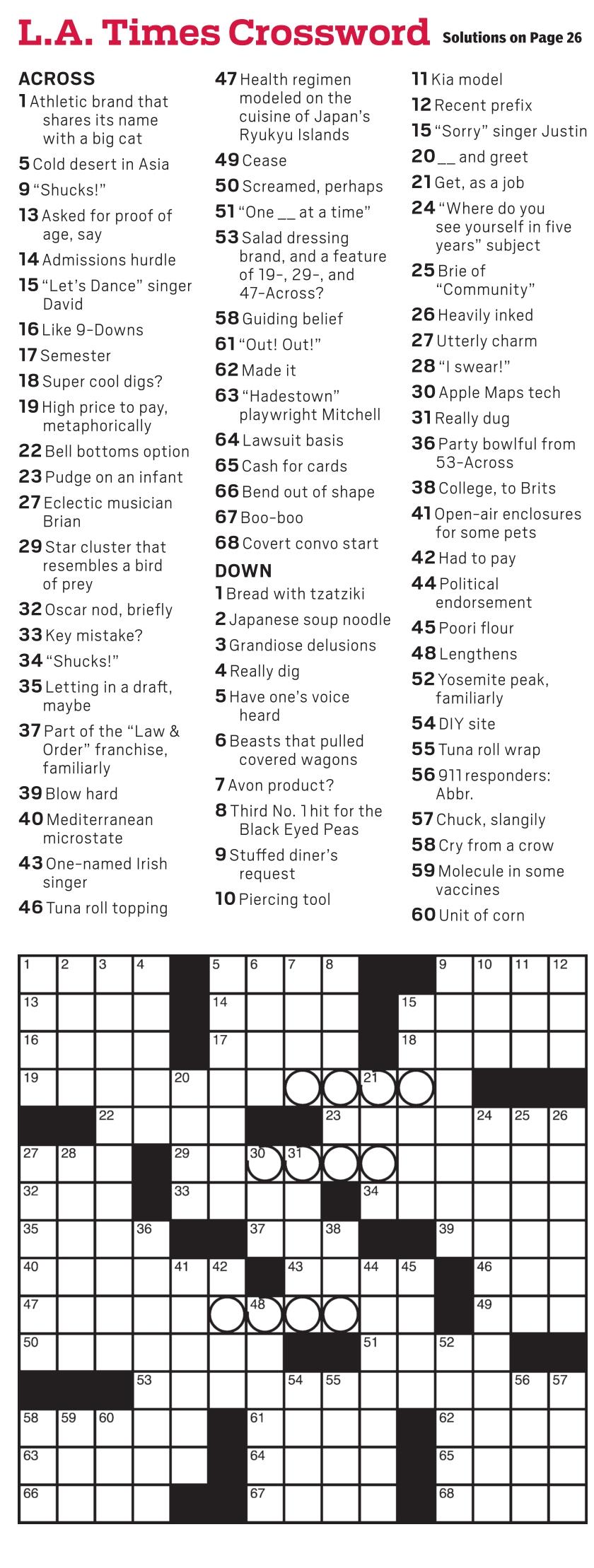 Crossword Puzzler - Puzzles
