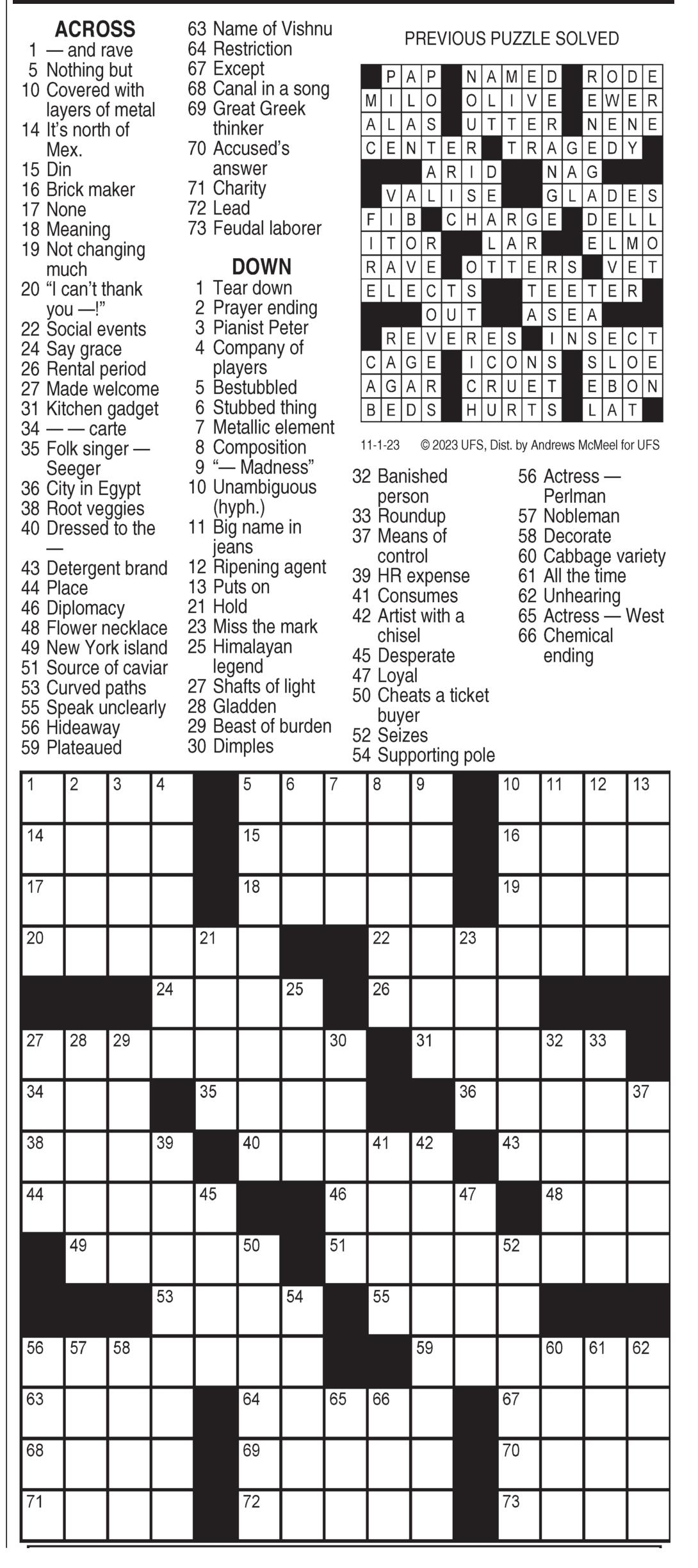 Crossword Puzzler - Puzzles